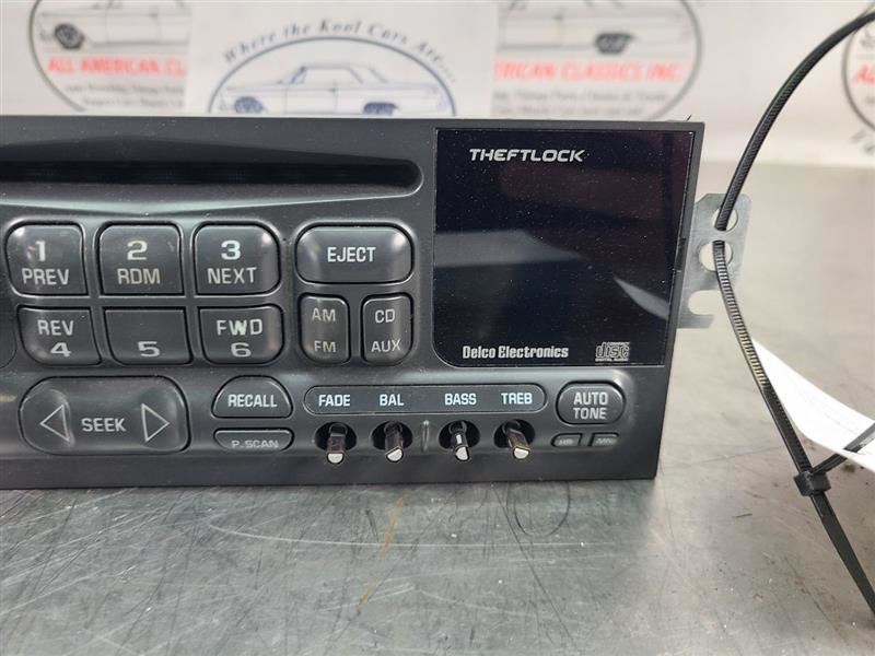 1997-04 C5 Corvette AM-FM-Stereo CD Radio Head Unit, Opt. UN0, 1625760 ...