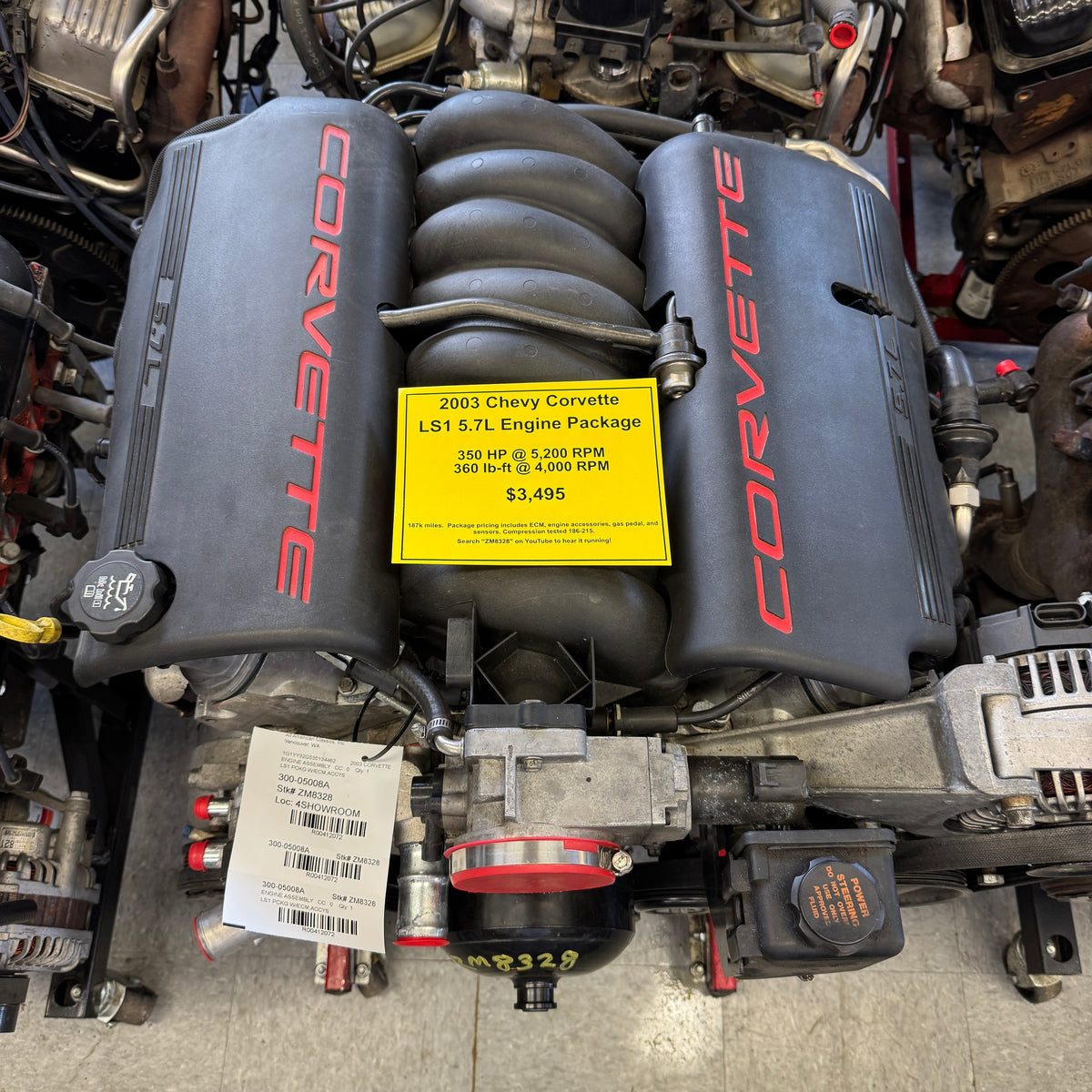 2003 Chevrolet Corvette LS1 5.7L Engine Package, Stock #ZM8328 – All ...