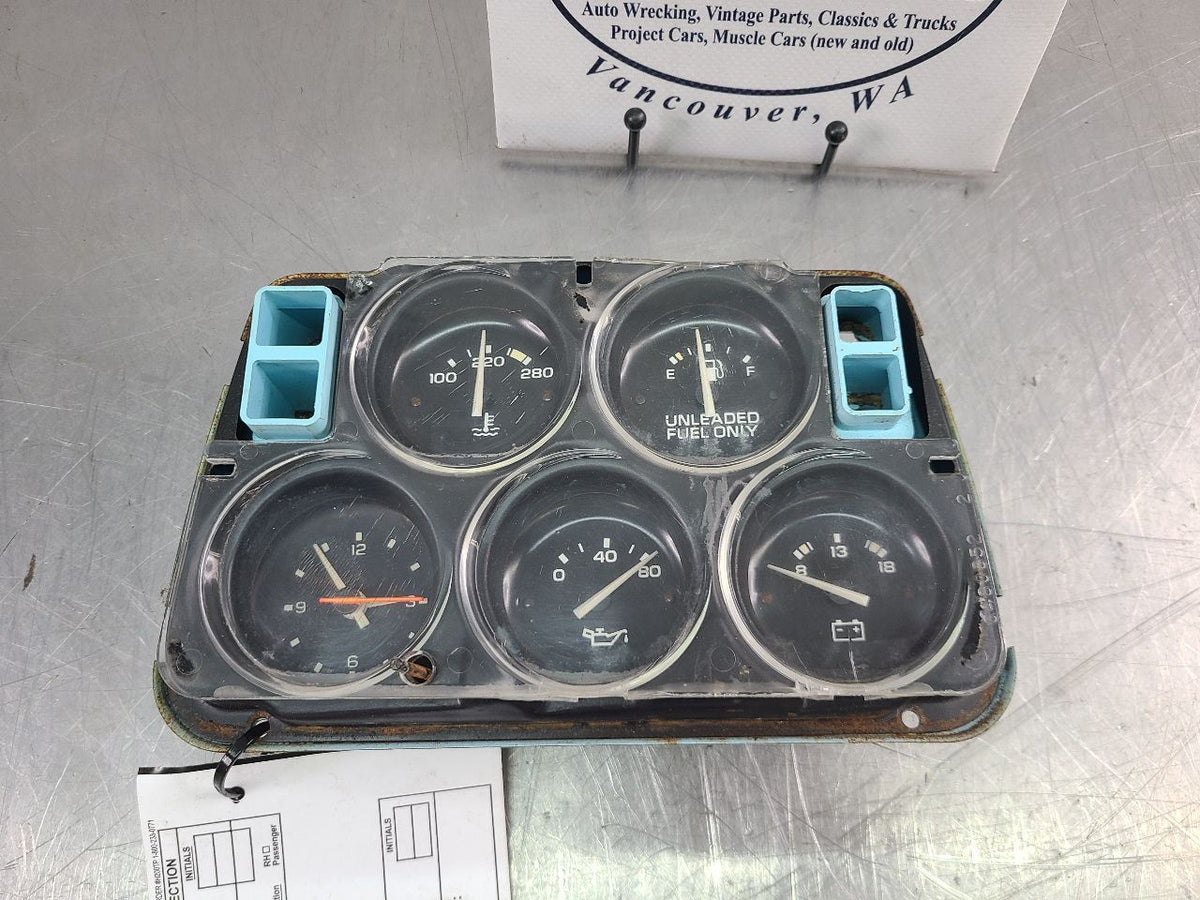 1978-82 Corvette Front Dash 5-Guage Center Cluster Assembly - OEM – All ...