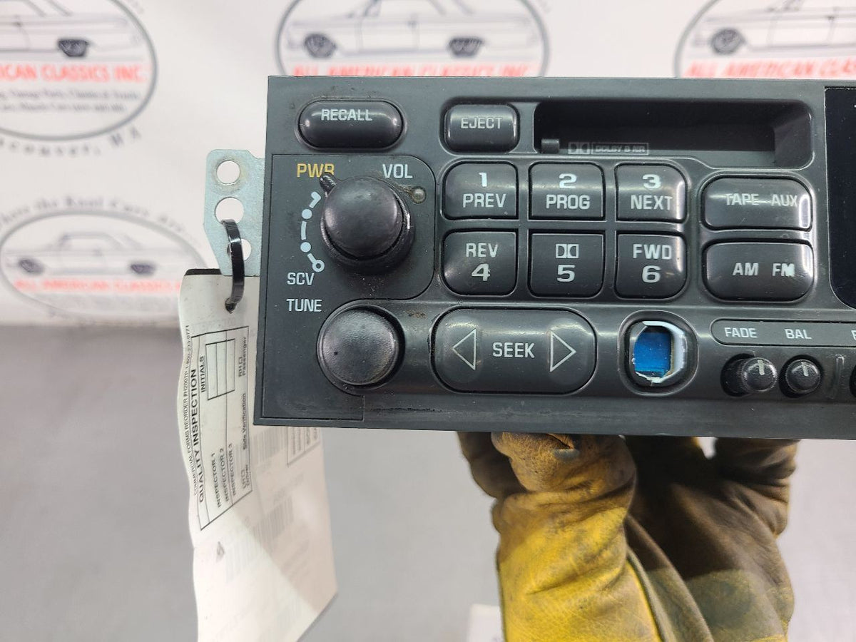 1997-04 C5 Corvette AM-FM-Stereo Cassette Radio Head Unit, Opt. UL0 ...